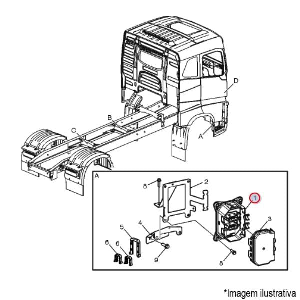 MODULO FCIOM HIGH VT CHASSI CAMINHÃO VOLVO - Dex Peças