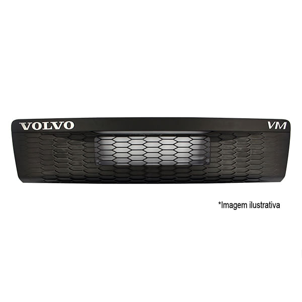 GRADE DIANT. CAPÔ C/ EMBLEMAS CAMINHÃO VOLVO VM - Dex Peças