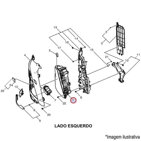 FAROL DIANT. LE CAMINHÃO VOLVO FH - Dex Peças