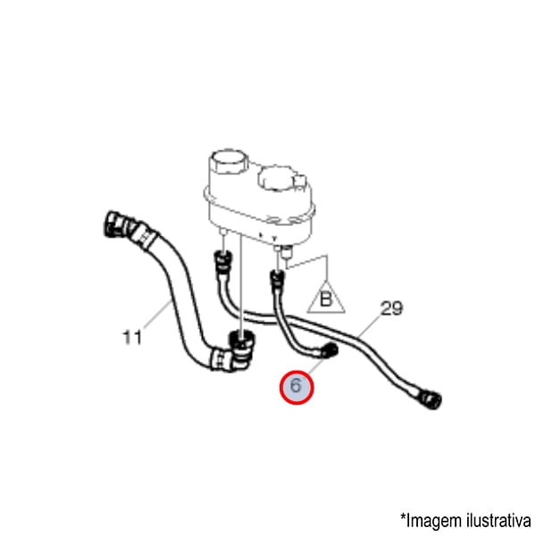 TUBO BOMBA ÓLEO DIREÇÃO CAMINHÃO VOLVO - Dex Peças