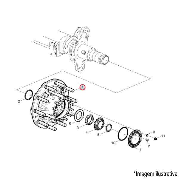 CUBO RODA TRAS/TRUCK CAMINHÃO VOLVO - Dex Peças