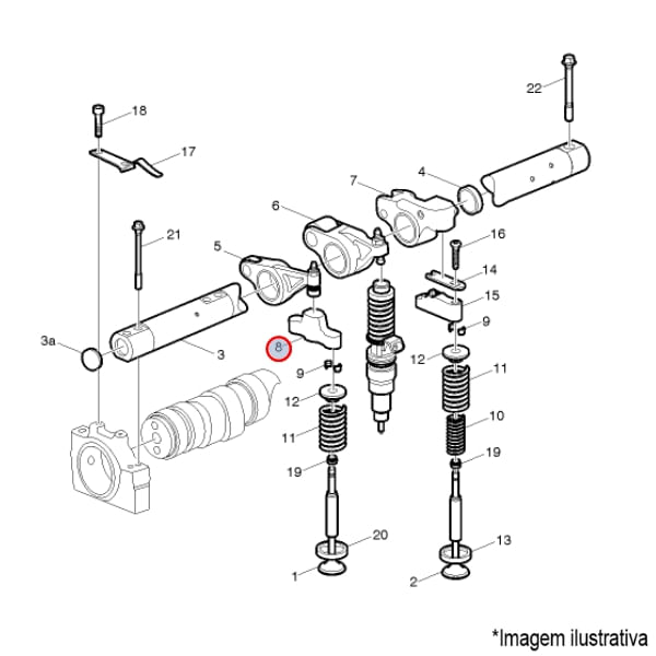 PONTE VALVULA ADMISSÃO MOTOR CAMINHÃO/ÔNIBUS VOLVO - Dex Peças