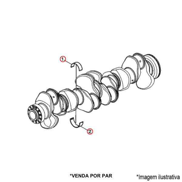 JOGO BRONZINAS STD MANCAL MOTOR CAMINHÃO/ÔNIBUS VOLVO - Dex Peças