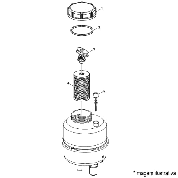 RESERVATORIO OLEO HIDRAULICO DIREÇÃO CAMINHÃO VOLVO - Dex Peças