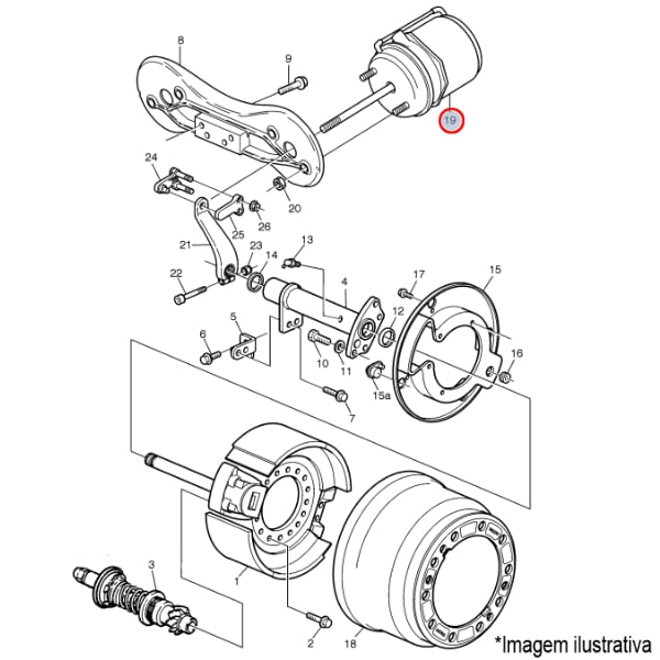 CUICA 27X24 FREIO TRAS. CAMINHÃO VOLVO - Dex Peças