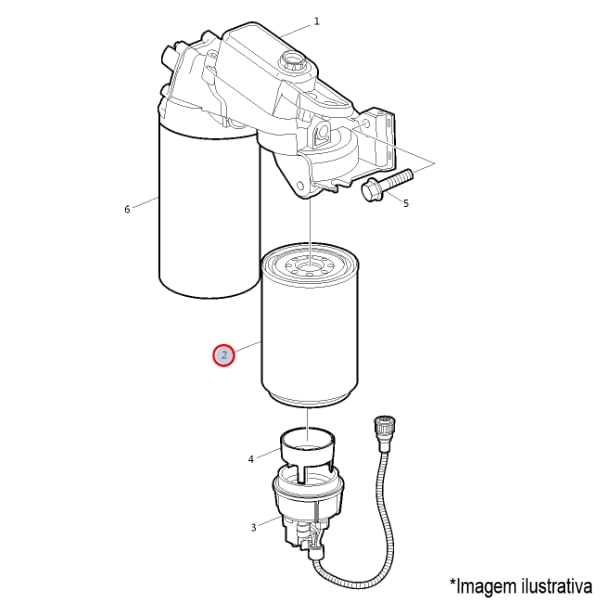 FILTRO COMBUSTIVEL SECUNDARIO CAMINHÃO VOLVO FH - Dex Peças
