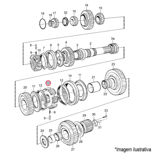 CUBO SINCRONIZADOR CAIXA CÂMBIO CAMINHÃO VOLVO - Dex Peças