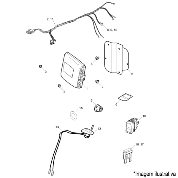 JOGO SISTEMA COMUNICAÇÃO CAMINHÃO VOLVO VM - Dex Peças