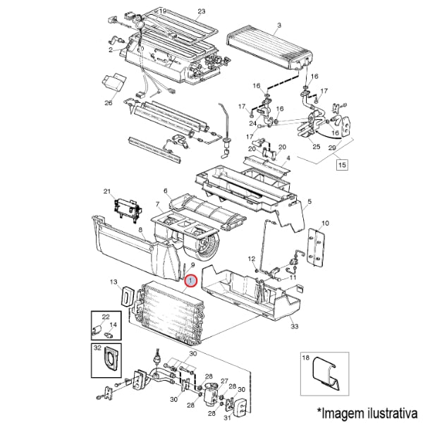 EVAPORADOR AR CONDICIONADO CAMINHÃO VOLVO - Dex Peças