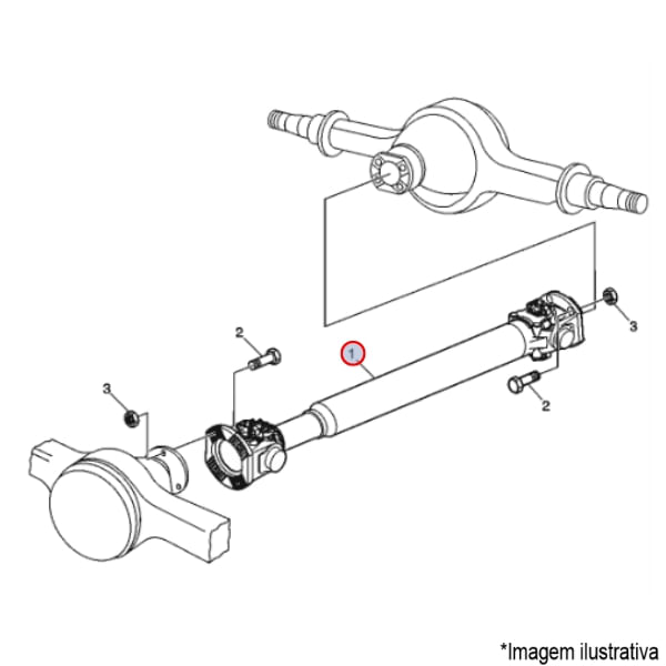 EIXO CARDAN 680MM CAMINHÃO VOLVO - Dex Peças