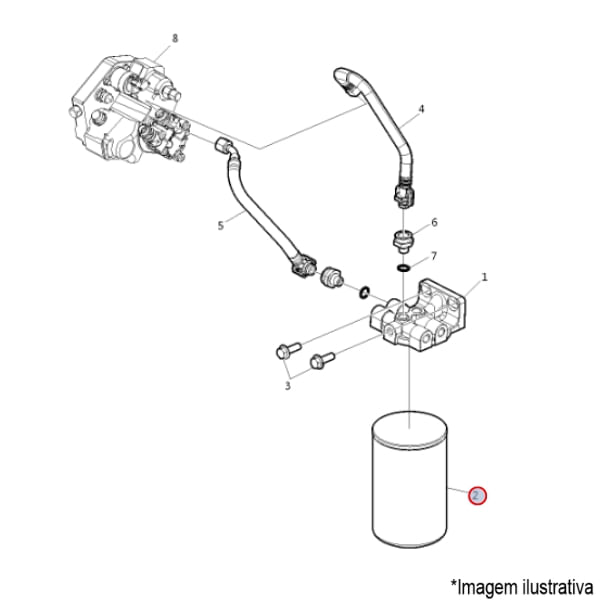 FILTRO COMBUSTIVEL CAMINHÃO/ÔNIBUS VOLVO - Dex Peças