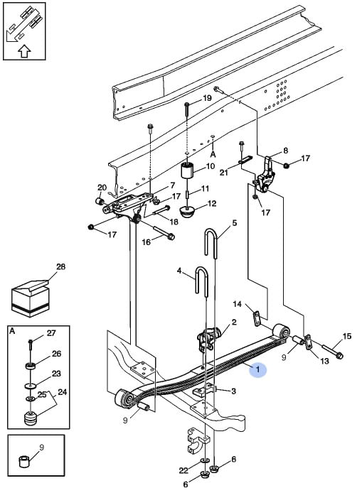 MOLA DIANTEIRA DA SUSPENSÃO CAMINHÃO VOLVO - Dex Peças