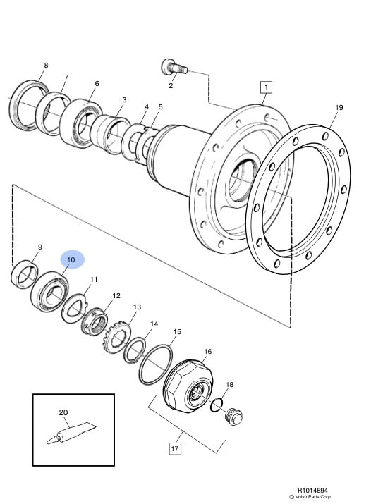 ROLAMENTO, MANCAL CAMINHÃO/ÔNIBUS VOLVO - Dex Peças
