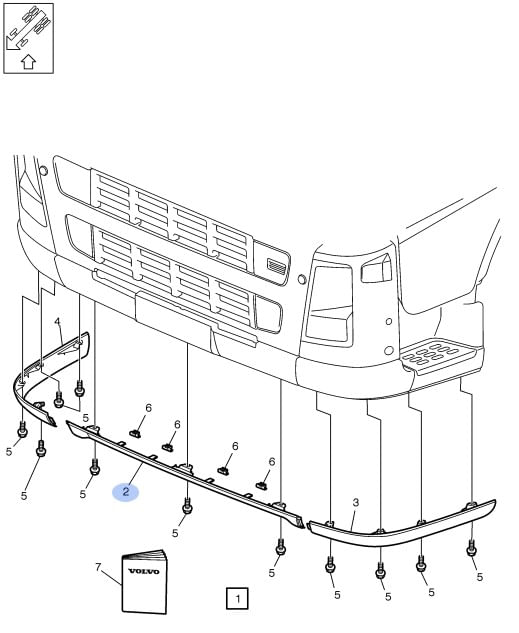 SPOILER DO DEFLETOR CAMINHÃO VOLVO - Dex Peças