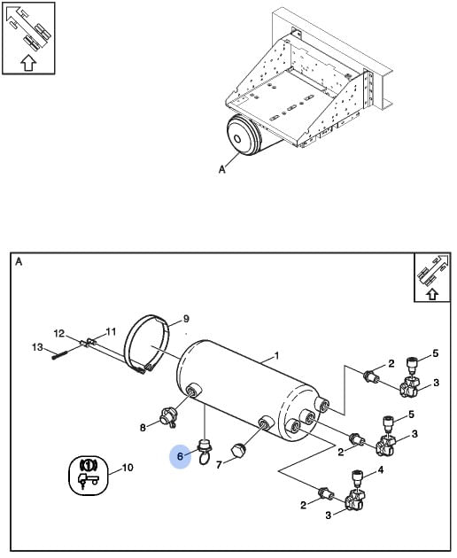 VÁLVULA DE DRENAGEM CAMINHÃO/ÔNIBUS VOLVO - Dex Peças