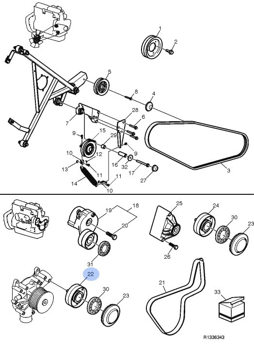 POLIA INTERMEDIÁRIA ÔNIBUS VOLVO B7R - Dex Peças