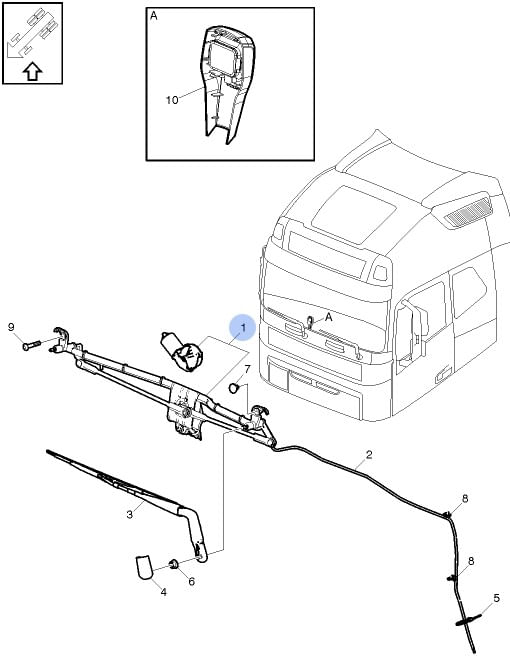 LIMPADOR DO PARA-BRISA CAMINHÃO VOLVO - Dex Peças