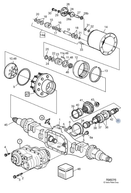 EIXO DE SAIDA CAMINHÃO VOLVO - Dex Peças